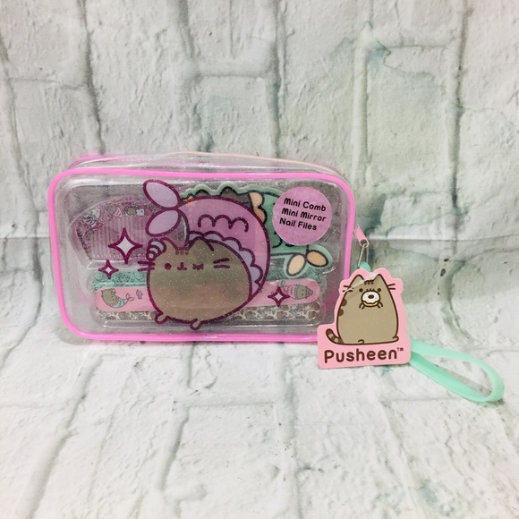 Pusheen | Bags | Pusheen Gift Set Mini Combmirror And Nail File | Poshmark